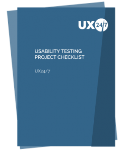 Usability Testing Checklist - UX24/7