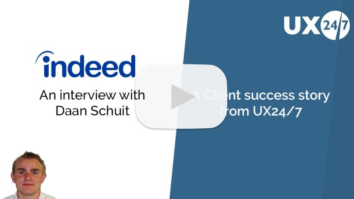 Indeed multi market UX Research study - UX24/7